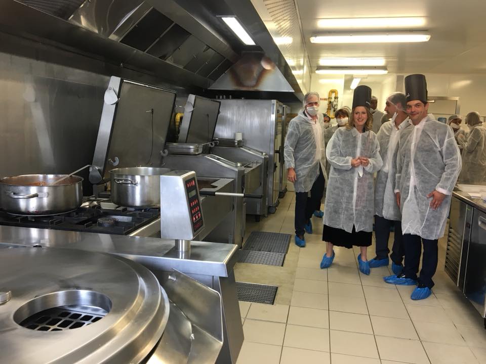 Inauguration de la cuisine centrale SODEXO rénovée
